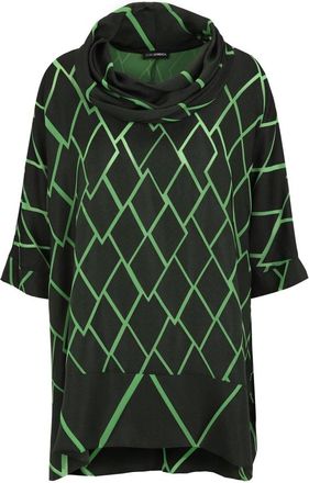 Doris Streich Elegante Bluse mit Rauten-Print - - Blouses & Shirts - Damen - Mehrfarbig - XL