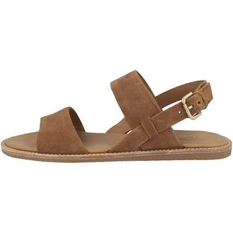 Clarks Damen Karsea Strap Sandale, Tan Leather, 42 EU