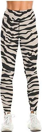 Generic Legging de sport extensible pour femme - Longueur totale - Pour la course &agrave; pied, le fitness, le yoga, Noir, M