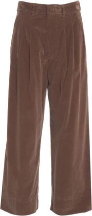 Dondup Femme, Pantalons, Brun, Taille: 40 FR Pantalon Plissé Eloise Marron