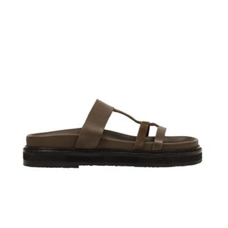 mare di latte Dunkelbraune Keilsandalen - - Shoes - Damen - Braun - 36 EU