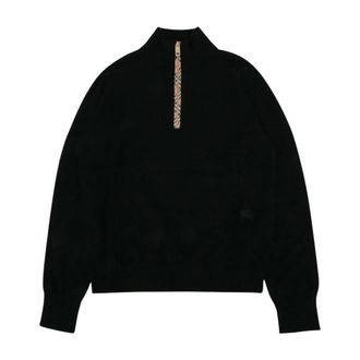 Burberry Pull zipp&eacute; Conory - Femme - Sweatshirts et sweats &agrave; capuche - Noir - Taille: 38 FR