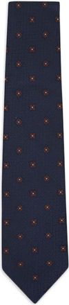 Isaia floral silk tie - Blau