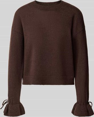 Pieces Pullover mit gerafften &Auml;rmeln