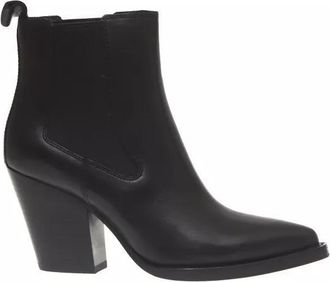 Ash Stiefel - 70Mm Heel Camperos Black Leather Boots - Gr. 36 (EU) - in Schwarz - f&uuml;r Damen