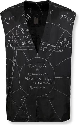 Rick Owens Homme, Tops, Noir, Taille: M Temple Cropped Flightsuit Top