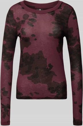 G-Star Longsleeve mit geripptem Rundhalsausschnitt