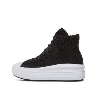 Converse Chuck Taylor All Star Move Platform Sherpa Sneaker Nera da Donna A05518C