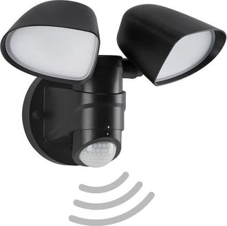 Telefunken led Außenleuchte Außenlampe Bewegungsmelder 10W schwarz Kunststoff