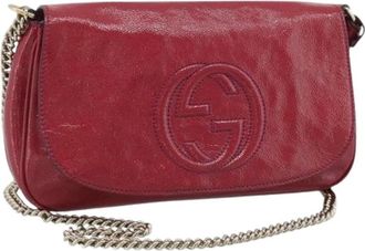 Gucci Sac bandouli&egrave;re vintage doccasion - Femme - Pre-owned - Rouge - Taille: ONE Size