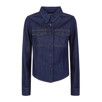 Dries Van Noten Denimhemd mit zwei Brusttaschen - - Blouses & Shirts - Damen - Blau - M