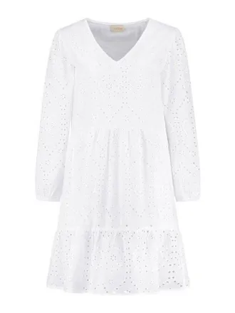 Shiwi Volantkleid BRODERIE ANGLAISE (1-tlg) Lochmuster