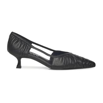 Bibi Lou Schwarze Leder Pumps V-Ausschnitt Stil - - Shoes - Damen - Schwarzk - 39 EU