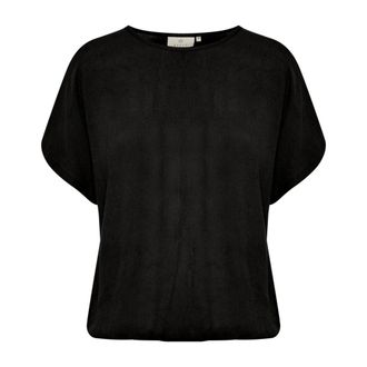 Kaffe Stanley T-Shirt - - Tops - Damen - Schwarzk - 2XL