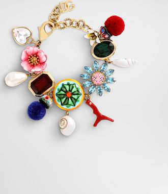 Dolce & Gabbana Armband Mit Charms - Frau Bijoux Mehrfarbig Metall Onesize