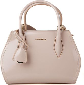 Coccinelle Lord Shiny Kalbsleder Handtasche Gl&auml;nzendes Kalbsleder