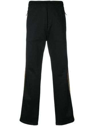 Dsquared2 pantalon de jogging à bande brodée de sequins - Noir