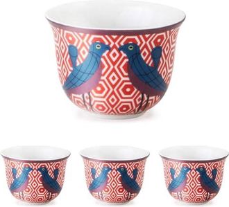 Images d'Orient POR-600066 Birds of Paradise, 6 Tassen (Packung mit 4)