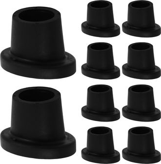 Artibetter 10 Stück Gummi Stuhlbeine Ersatz Füße für Duschstuhl rutschfest Robust Elastisch Komfortabel Passend für Senioren Badmöbel Pflegeeinrichtungen