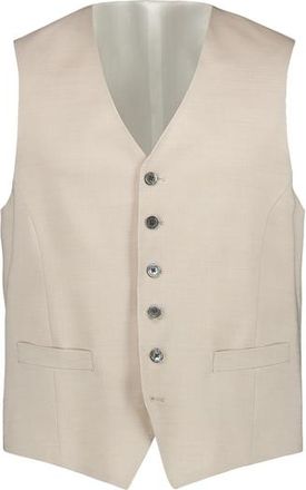Joop Herren Weste beige meliert Slim Fit