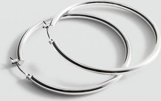 Mango Cr&eacute;oles m&eacute;talliques argent - Femme - Taille unique - MANGO