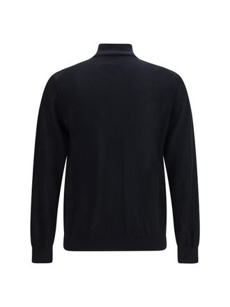Giorgio Armani Mens Sweater High-Collar Cashmere Black (capra Hircus)