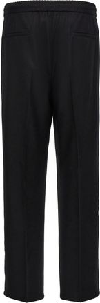 Brunello Cucinelli Front Pleat Wool Trousers - Black
