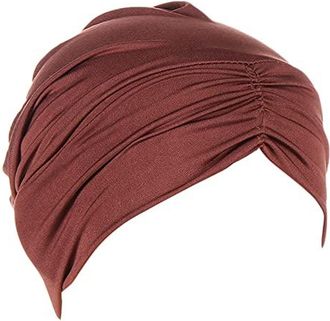 Generic Chapeau de cancer - Couverture ethnique - Turban - Chapeau plissé - Pour femme, b, Taille unique