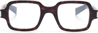 Saint Laurent Eyewear Brille in Schildpattoptik - Braun
