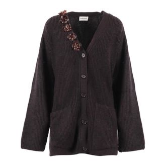 P.A.R.O.S.H. P.a.r.o.s.h., Damen, Strickwaren, Braun, LGr&ouml;&szlig;e