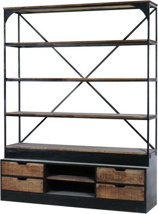 Made In Meubles Bibliothèque en bois de manguier Niniss