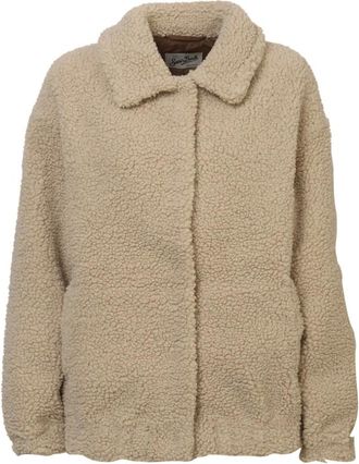 Saint Barth Femme, Vestes, Beige, Taille: 36 FR Jeanne Teddy Bomber