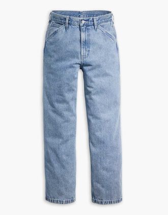 Levi's Workwear 568 - Locker geschnittene Carpenter-Jeans in Hellblau