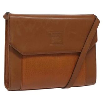 Burberry unisex, Pre-owned, Brun, Taille: ONE Size Sac bandouli&egrave;re en cuir Pre-owned