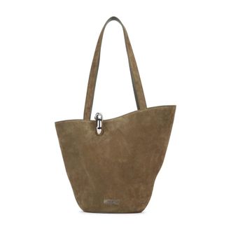 Jacquemus Femme, Sacs, Vert, Taille: ONE Size Suede Shopper Bag