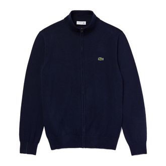 Lacoste Baumwoll-Rollkragenpullover mit Rei&szlig;verschluss - - Sweatshirts & Hoodies - Herren - Blau - M