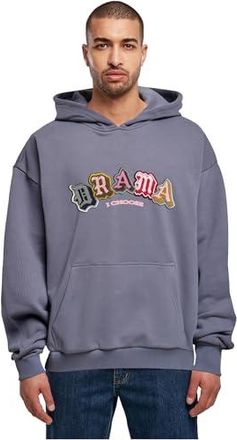 Mister Tee Mt3000-drama I Choose Ultra Heavy Oversize Hoodie Maillot de surv&ecirc;tement, Bleu Vintage, XXL Homme