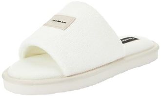Calvin Klein Jeans Femme Home Slipper TR ML FAD YW0YW01279 Chaussons, Beige (Creamy White/Eggshell), 39 EU