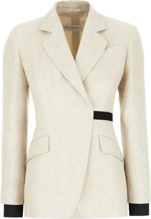 Max Mara Femme, Vestes, Beige, Taille: 40 FR Mxsneutro Blazer