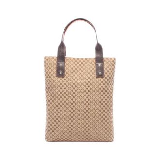 Celine Pre-owned Macadam Canvas Leather Tote Bag - - Pre-owned - Damen - Beige - ONE SIZE
