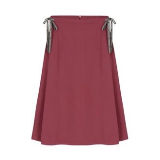 Colmar Jupe Midi &agrave; Liens en Ruban - Femme - Sport - Rouge - Taille: 40 FR