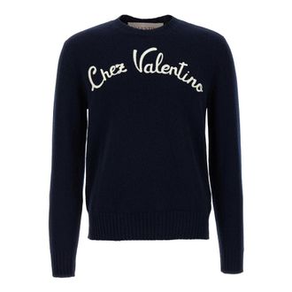 Valentino Garavani Chez Valentino Pullover - - Knitwear - Herren - Blau - L