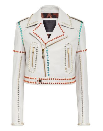 Philipp Plein Leder Biker-Jacke