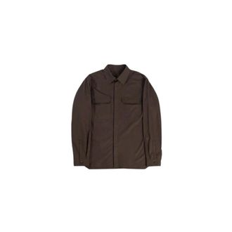 Rick Owens Homme, Chemises, Brun, Taille: L Work Shirt