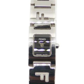 Fendi Montre vintage doccasion en acier inoxydable - Femme - Pre-owned - Noir - Taille: ONE Size