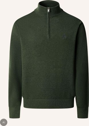 Hackett Pullover Hrtg Cotton H Hzip gruen