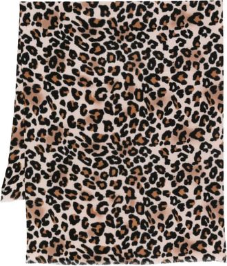 Guess Co Schal mit Leoparden-Print - Braun