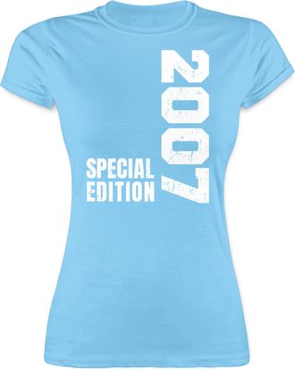 Shirtracer Shirt Damen - 18. Geburtstag - Special Edition 2007 - L - Hellblau - m&auml;dchen Geschenk 18 Jahre t-shirt18 vollj&auml;hrig 2005 t-Shirt Tochter Shirts zum 18