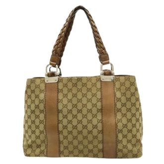 Gucci Sac 2-en-1 en toile et cuir GG Pre-owned - Femme - Pre-owned - Beige - Taille: ONE Size