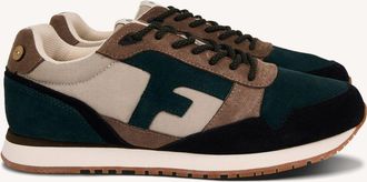 Faguo Baskets vert fonc&eacute; & taupe - ELM